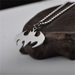 Accessories | Mens Silver Batman Symbol Super Hero Stainless Steel ...
